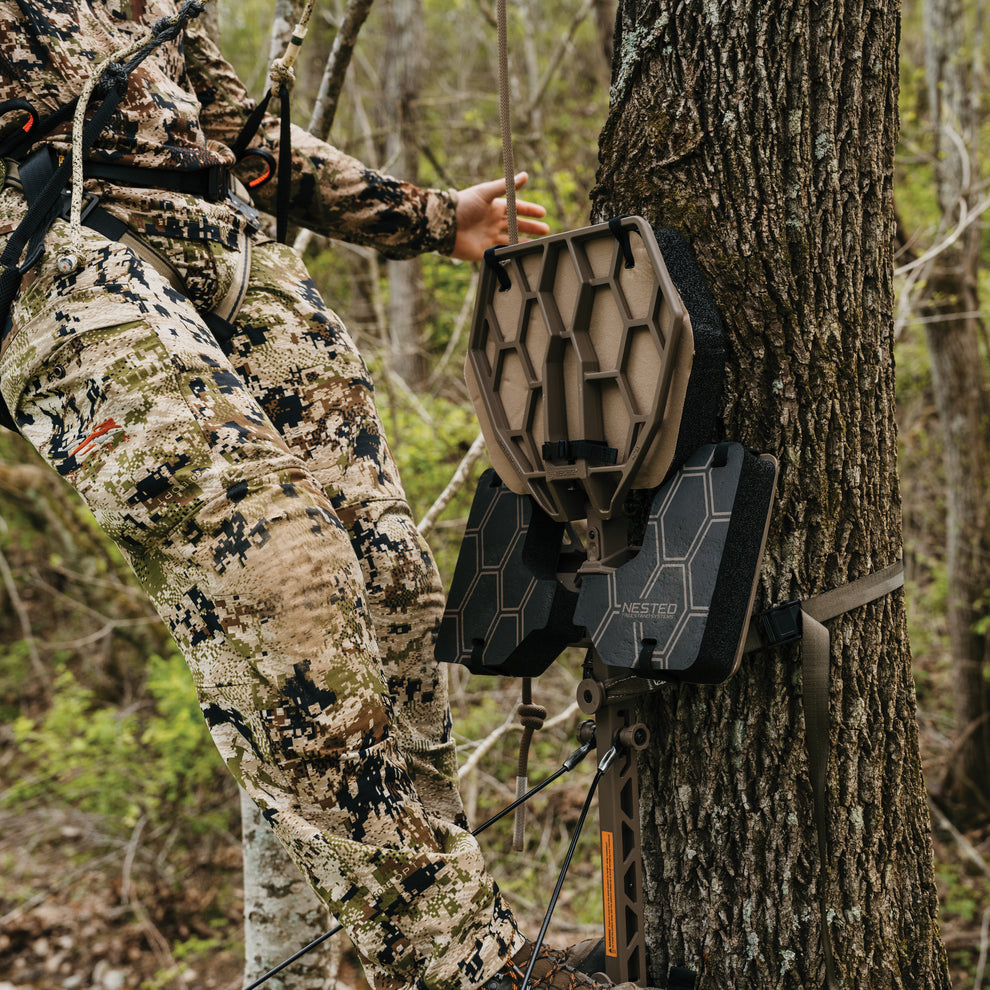 Kneequilizer™ - Hybrid Hunting Knee Pad – Nested® Treestand Systems